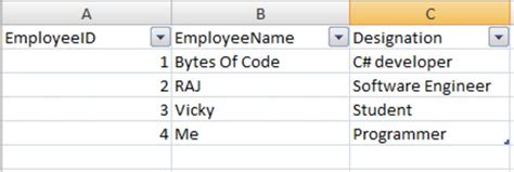 Export DataSet And DataTable To Excel 2007 In C Dataset Software