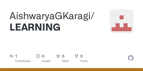 GitHub AishwaryaGKaragi LEARNING