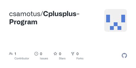 Github Csamotuscplusplus Program