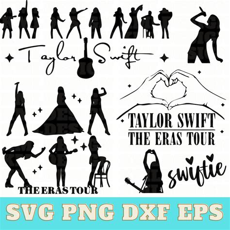 6 Taylor Swift Svg Bundle Taylor Swift Vector Taylor Swift Clipart