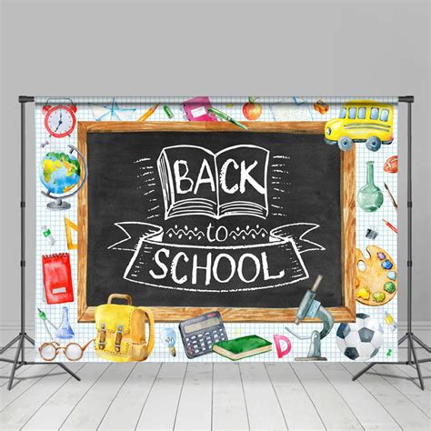 Subject Knowledge Blackboard Back To School Backdrop Lofaris