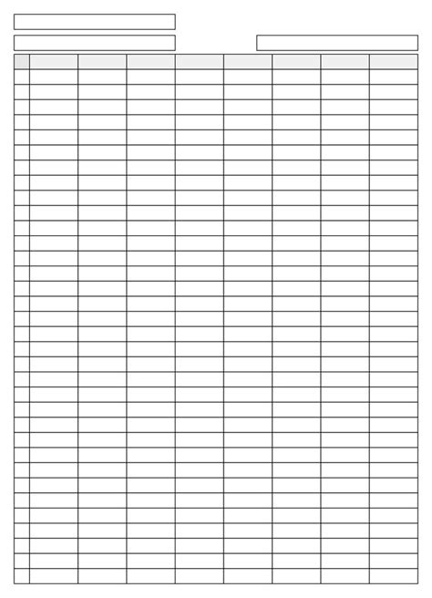 Column Worksheet Printable Printablee