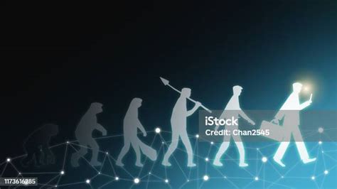 미래의 진화는 직원의 노동을 사물의 인터넷으로 바꾸어 Ai 로봇 컴퓨터 인간을 대체하는 기술 변환 디지털 혁신 세대는 사업가 의