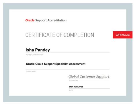 Isha Pandey On Linkedin Oraclecloud Cloudsupport Professionaldevelopment Certification