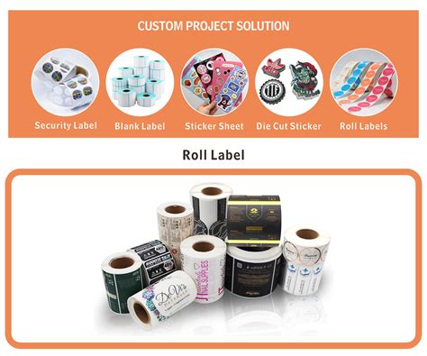Custom Waterproof Product Label Logo Bottle Sticker Self Adhesive