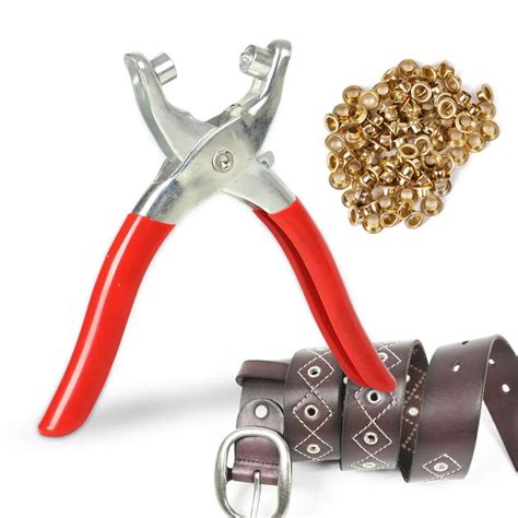 Hole Punches Grommet Rivets Eyelet Setting Pliers 100pcs Eyelet For