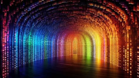 Premium Photo Vibrant And Colorful Data Code Wallpaper Featuring
