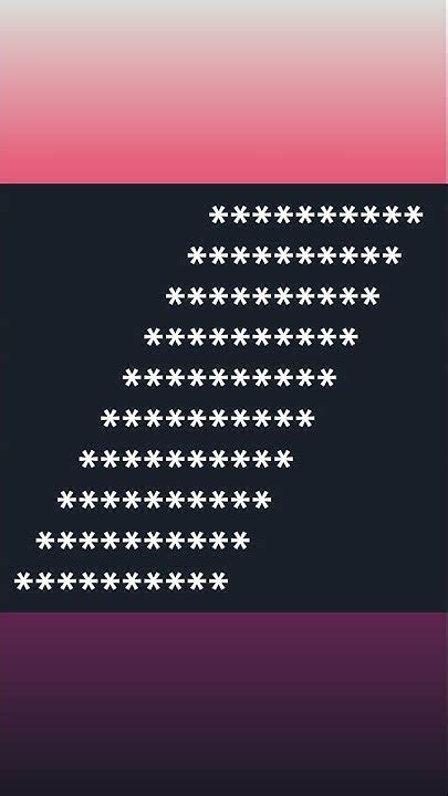 Shorts🔥 Javacode 👨‍💻 Javapatternprogram 📒 Print Stars Way Style