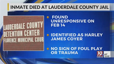 Officials Identify Inmate Dead At Lauderdale County Jail Feb 15