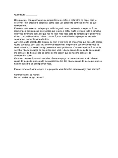 Carta De Jesus Pdf