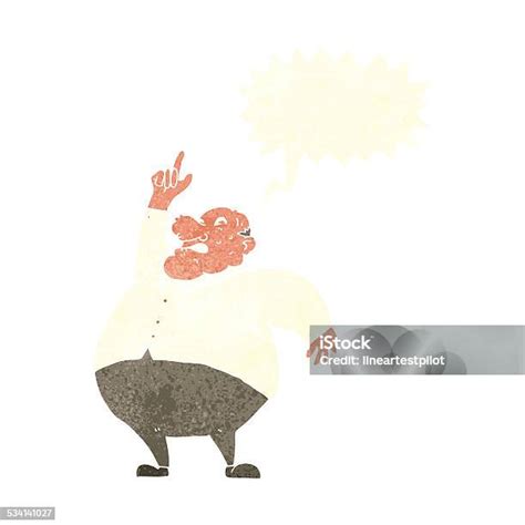 말풍선이 있는 커요 배부른 보스 말풍선을 거친에 대한 스톡 벡터 아트 및 기타 이미지 거친 경영자 귀여운 Istock