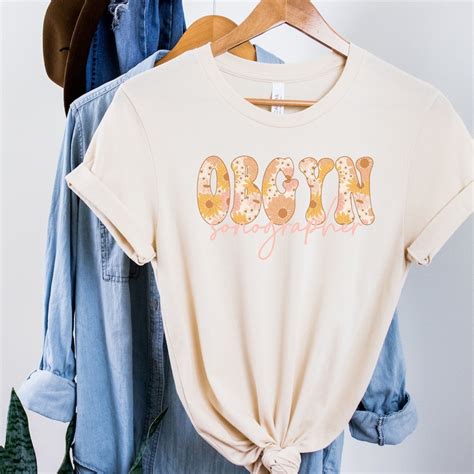 Floral Obgyn Ultrasound Tech Tshirt Boho Floral Sonography Etsy