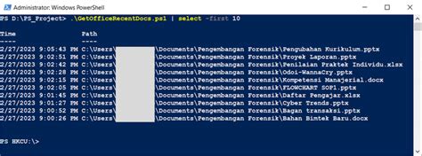 Powershell Untuk Penjejakan Aktivitas Windows Forensor Digital Forensics Investigation
