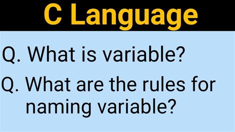 Variable In C Programming In Hindi What Is Variable And Its Types