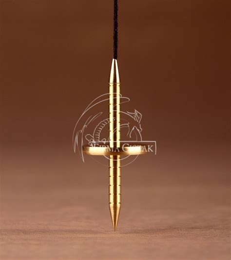 Pendulum Virtual Cone Brass 7cm