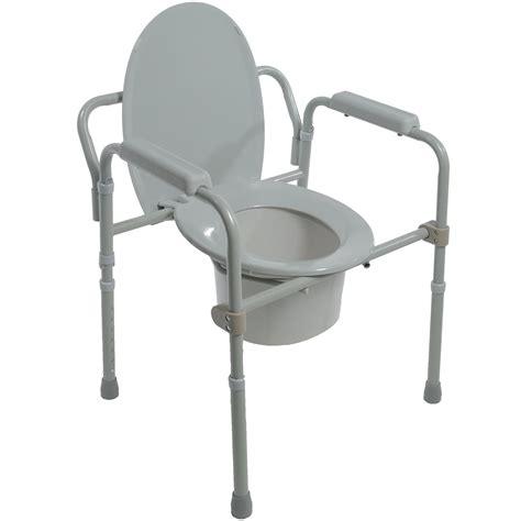 Easy Fold Commode W Safety Frame Free Shipping Home Medical Supply