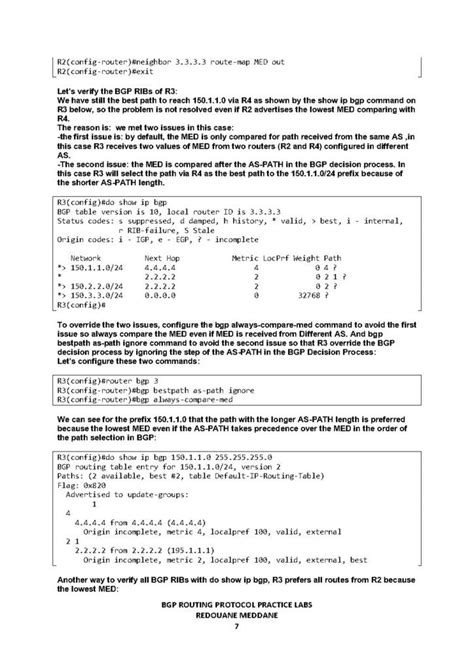 BGP Routing Protocol Practice Labs PDF Connect Techs