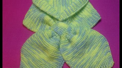 Вязание спицами детский шарфик с двойной петлей 141 Youtube