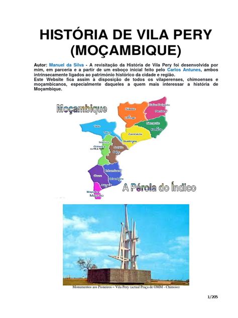 História De Vila Pery Manueldasilva Pdf Turismo História