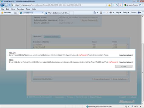 Oakleaf Systems Sql Azure October 2009 Ctp Signup Clarification