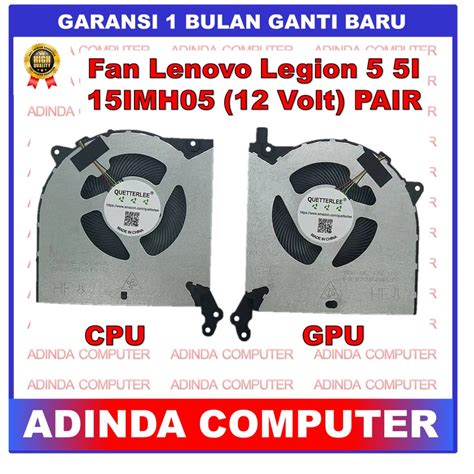 Jual Fan Lenovo Legion 5 5I 15IMH05 Y7000P 2021 Y550 15E 12 Volt