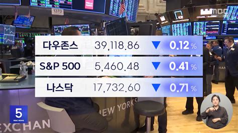 물가지수 Pce는 예상대로‥차익 실현에 하락