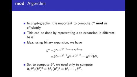 Week Mod Algorithm Youtube