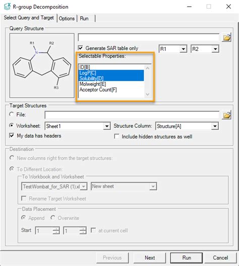 Sar Table Generation Chemaxon Docs
