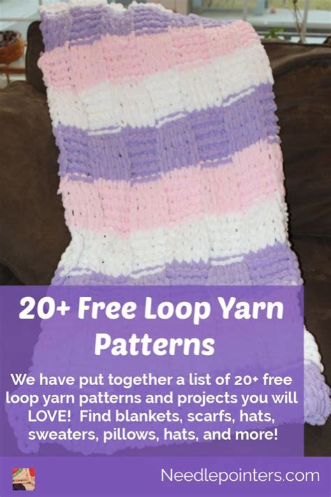 Of The Best Free Loop Yarn Patterns And Projects Needlepointers Com Finger Knitting