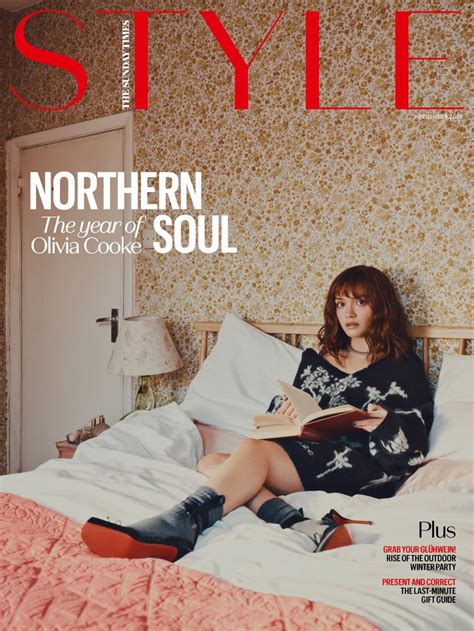 Olivia Cooke In Sweater And Heels For Sunday Times Style Cover 2025