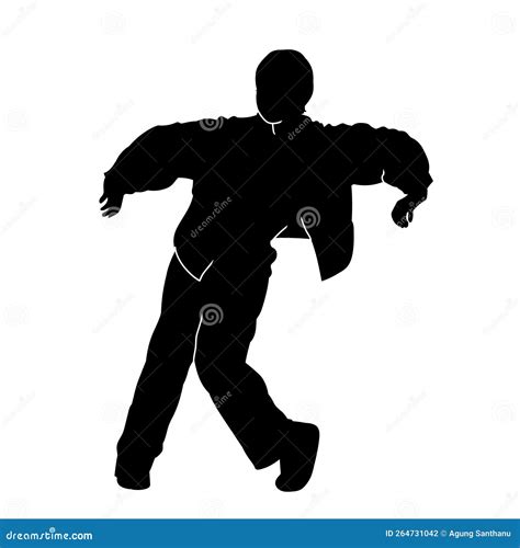 Silueta De Una Bailarina En Acción Silueta De Una Mujer Bailando Pose
