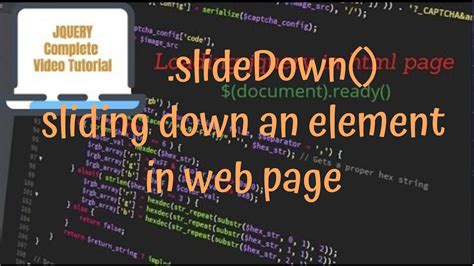 Jquery Tutorials 21 Using Jquery Slidedown Method To Slide Down An