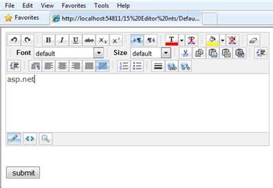 Ajax Toolkit Editor Control In ASP Net MindStick