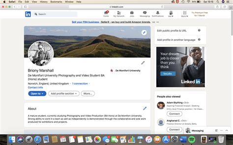 Linkedin Profile Analysis Briony Marshall Online Randd