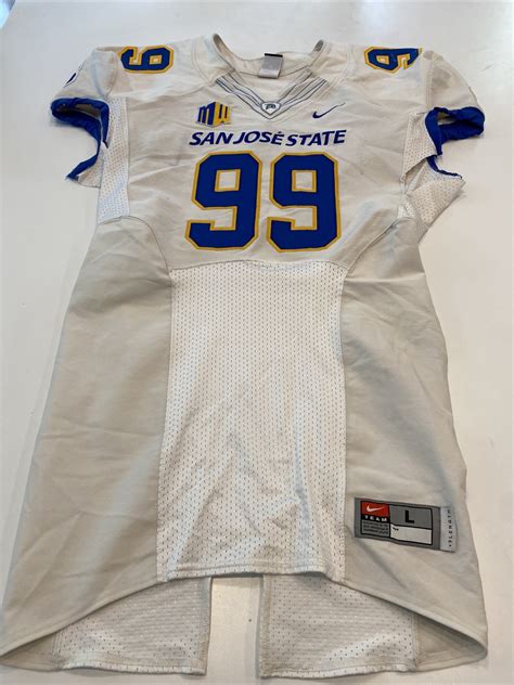 Game Worn Used Nike San Jose State Spartans Sjsu Football Jersey Large