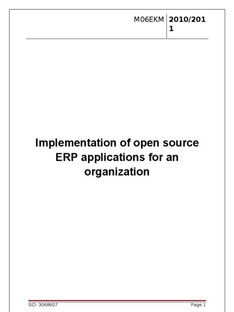 Examples Of Open Source Erp Systems Download Free Pdf Enterprise Resource Planning Databases