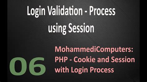 06 Php Session Login Process Validation Logout Unset Session