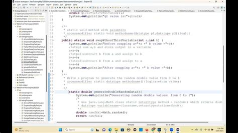 Corejava Calling Staticmembers In Same Class May 15 2023 Youtube