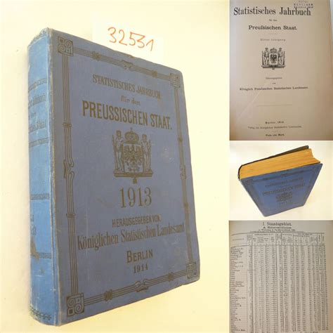 Statistisches Jahrbuch Für Den Preußischen Staat 11 Jahrgang 1913 By