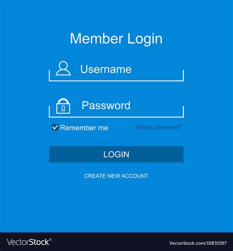 Username Password Menu