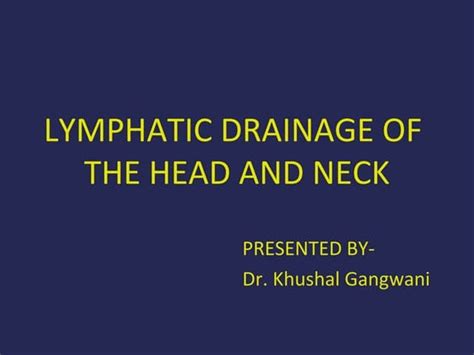 Lymphatic Drainage Of Female Genital Tract Pptx
