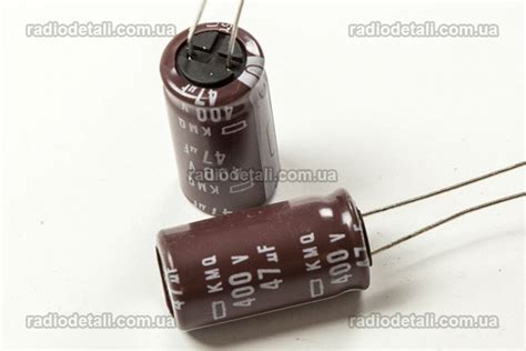 Конденсатор електролітичний 47 uF 400 V, 105C, d13 h25 Nippon ...