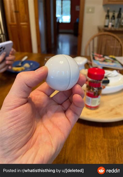 Hollow White Ceramic Sphere With Sealed Seam Rwhatisthisthing