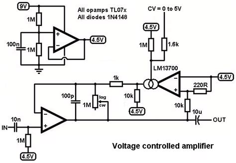 Lm13700 Vca Google Search Electronics Circuit Circuit Diodes