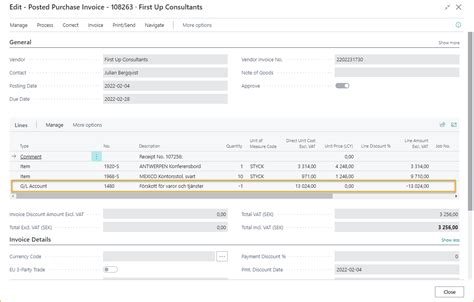 Prepayment Invoices Exflow Documentation Platform