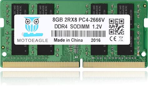 8 Gb Ddr4 2666 Mhz Pc4 21300 Cl19 Sodimm 12 V 260 Pin Nicht Ecc So
