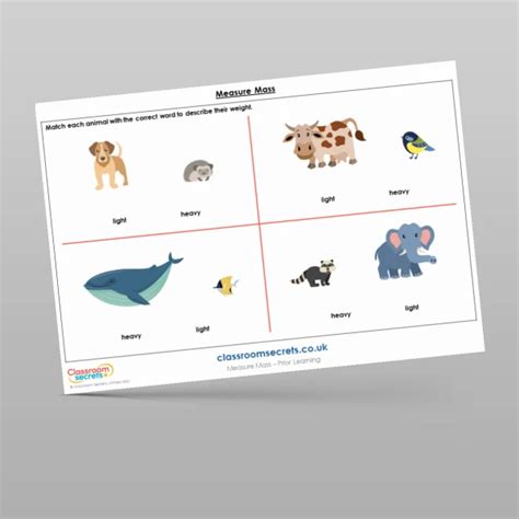 Year 1 Measure Mass Varied Fluency 2 Resource Classroom Secrets