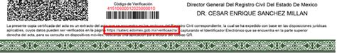 Verificar Autenticidad De Actas Dirección General Del Registro Civil