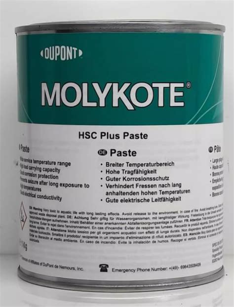 Molykote HSC Plus - электропроводящая резьбовая паста - 1 кг
