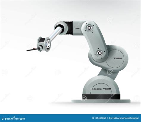 Industrial Machine Robotic Hand Arm Machinery Factory Stock Vector Illustration Of Foreman